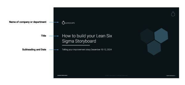 Mastering the Lean Six Sigma Project Storyboard: Tips and Techniques